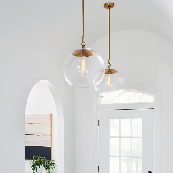 Atlantic 1L round pendant - CP1041BBS - Richmond Lighting