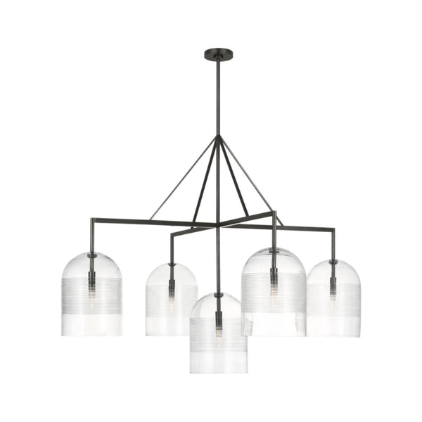 Leano 5L chandelier - SLCH636BZCG * - Richmond Lighting